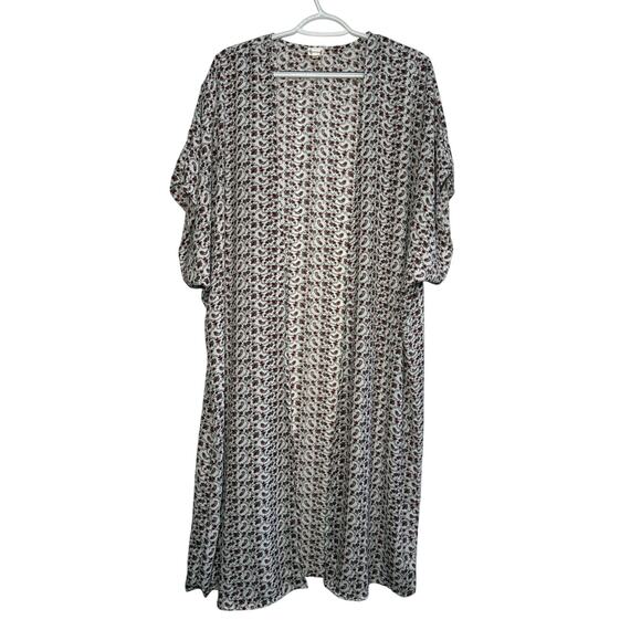 Dizzy Gal | Sweaters | Dizzy Gal Floral Paisley Print Duster Kimono ...